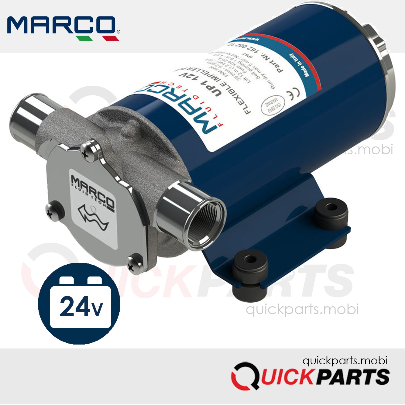 Electric Transfer Pump 24 V | Boat bilge water transfer - Quick Parts