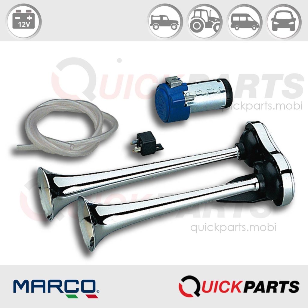 Twin air horn for external mounting | 12V | Marco 112 320 12