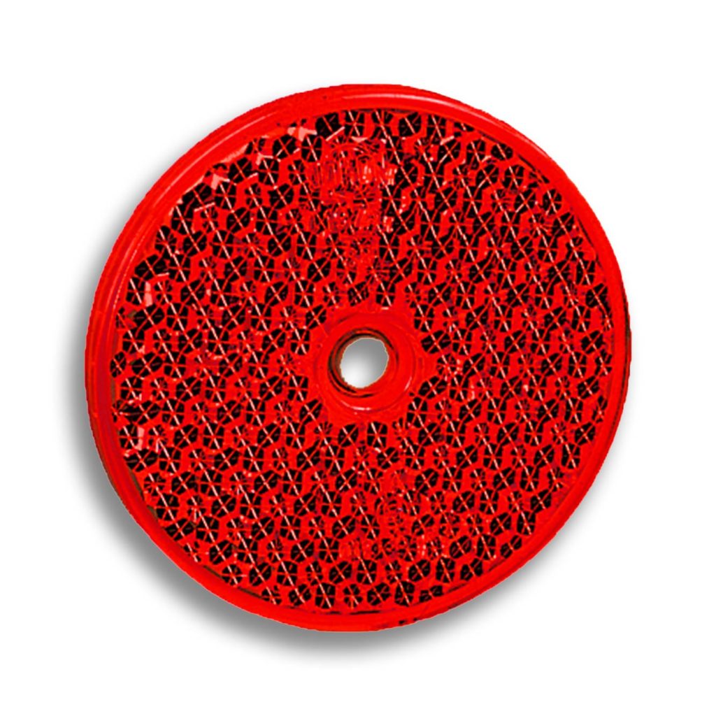 Red Reflex Reflector Ø 60 mm | mounting hole 6 mm| Jokon IA 0221354