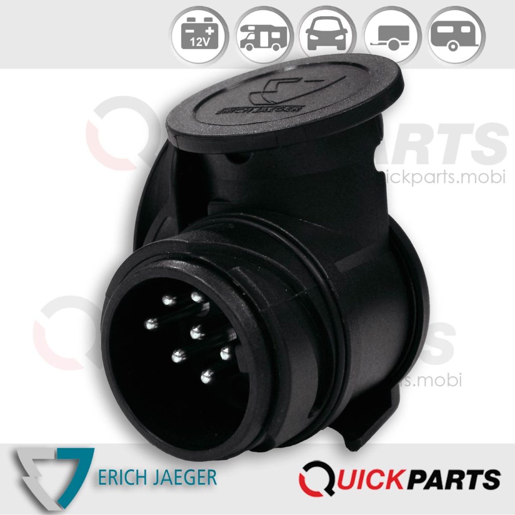 "Shorty" from vehicle (13P/12V) to trailer (7P/12V), Standards ISO 11446