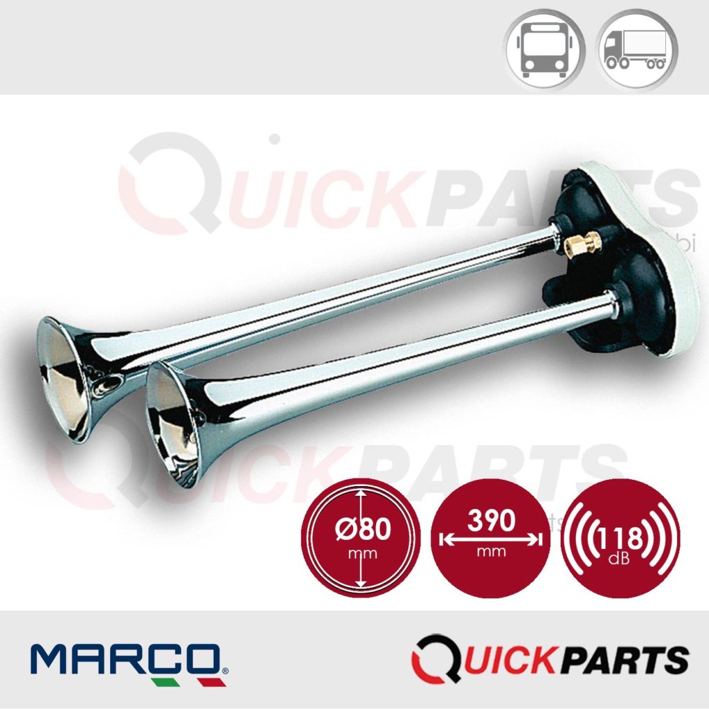 Air horns for engine room mounting | Chromed metal, Marco 110 020 10