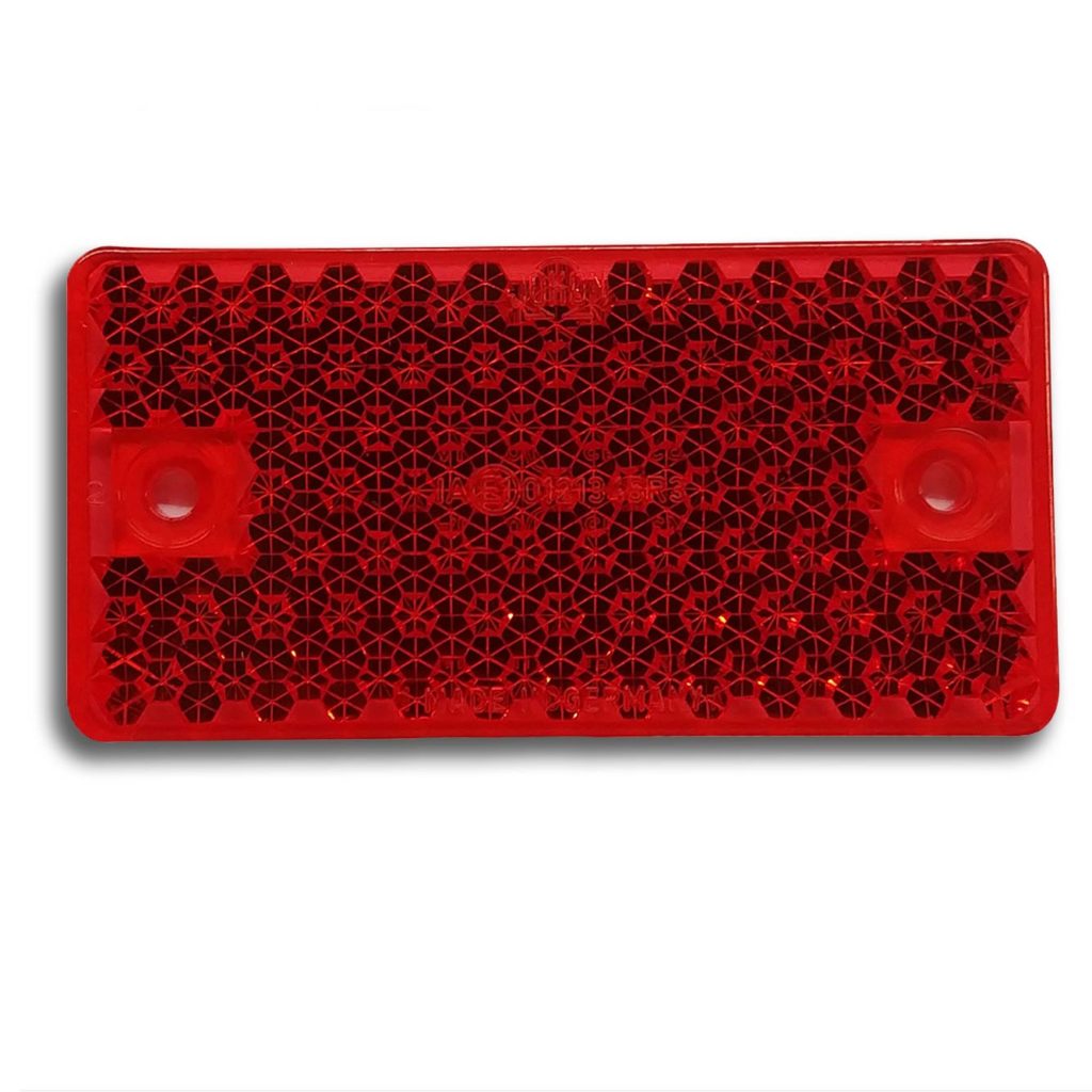 Red Reflex Reflector | 2 mounting holes 4.5 mm | Jokon 31.0002.000